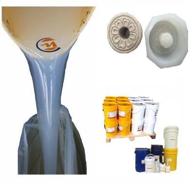 China 1:1 Clear Platinum Silicone Liquid Rubber 30 Shore A For Concrete Pot Mold Making for sale