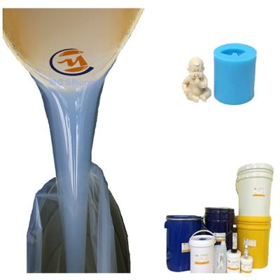 China Translucent Platinum Cure RTV2 Liquid Silicone Rubber 5 Shore A for sale
