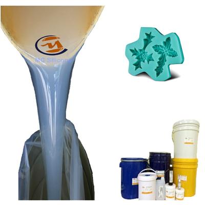 China Viscous Translucent RTV 2 Liquid Silicone Rubber For Fondant Mold Making for sale