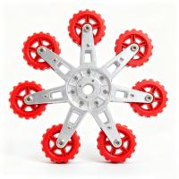 China Obstacle Crossing Auxiliary Wheel Bracket High Strength CNC Machining China Custom for Special Robot for sale
