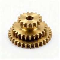 China CNC machining china precision CNC Machining brass gear custom copper alloy machined parts high precision transmission components for sale