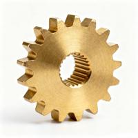 China CNC machining china precision CNC Machining brass gear custom copper alloy machined parts high precision transmission components for sale