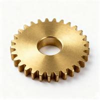 China CNC machining china precision CNC Machining brass gear custom copper alloy machined parts high precision transmission components for sale