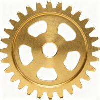 China CNC machining china precision CNC Machining brass gear custom copper alloy machined parts high precision transmission components for sale