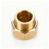 China Pressure Gauge Copper Joint Precision CNC Machining China Custom Copper Alloy Conductive Block CNC Machining Services Precision Pressure Gauge Fitting for sale