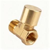 China Pressure Gauge Copper Joint Precision CNC Machining China Custom Copper Alloy Conductive Block CNC Machining Services Precision Pressure Gauge Fitting for sale