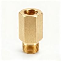 China Pressure Gauge Copper Joint Precision CNC Machining China Custom Copper Alloy Conductive Block CNC Machining Services Precision Pressure Gauge Fitting for sale