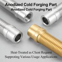 China Anodized Cold Forging Parts with Customizable Dimensions and Optional Heat Treatment for Precision Applications for sale