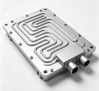 China CNC Machined Aluminum EV Battery Cooling Plate - Custom Electric Vehicle Thermal Management for sale