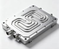 China CNC Machined Aluminum EV Battery Cooling Plate - Custom Electric Vehicle Thermal Management for sale