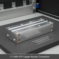 China CNC Machined C11000 ETP Copper Busbar Connector with 0.02mm Surface Flatness and Tin Plating for Energy Storage Systems for sale