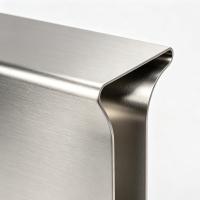 China CNC Precision Bent Stainless Steel Enclosure Panel with Springback Compensation and Laser Cut Blanks for sale