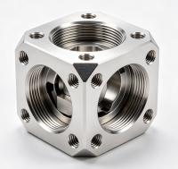 China CNC Machined Stainless Steel 304 Valve Body with Precision Internal Boring for Industrial Fluid Systems for sale