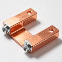 China CNC Machined C11000 ETP Copper Energy Storage Link with Precision Hole Positioning for 300A Continuous Current in BESS for sale