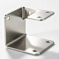 China CNC Stamped SS 304 Shelf Bracket with Controlled Bend Radius and Precision Hole Pattern for Industrial Use for sale