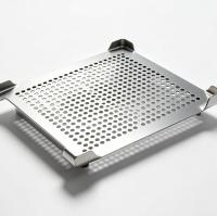 China CNC Bent Al 5052-H32 Ventilation Panel with Perforated Louver Patterns and Precision Flanges for Electronics Enclosures for sale