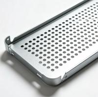 China CNC Bent Al 5052-H32 Ventilation Panel with Perforated Louver Patterns and Precision Flanges for Electronics Enclosures for sale