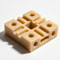 China CNC Machined PEEK Insulator Block with High Dielectric Strength and Creepage Distance Control for High-Voltage Systems for sale