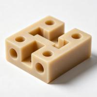 China CNC Machined PEEK Insulator Block with High Dielectric Strength and Creepage Distance Control for High-Voltage Systems for sale