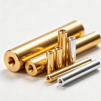 China Precision CNC Swiss-Type Turned Brass Electrical Pin in C36000 Free-Cutting Brass with Tin Plating and Nickel Barrier for Connectors and Terminals for sale