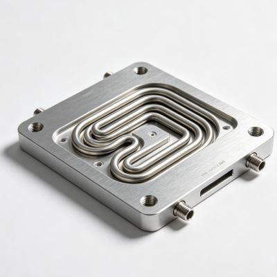 China CNC Machined Aluminum 5052 Liquid Cooling Plate with 0.1mm Flatness for BESS Thermal Management for sale