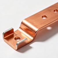 China CNC Machined C11000 ETP Copper Busbar Link with Ra 0.8 Surface Finish and Tin/Silver Plating for Energy Storage Systems for sale
