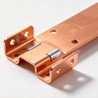 China CNC Machined C11000 ETP Copper Busbar Link with Ra 0.8 Surface Finish and Tin/Silver Plating for Energy Storage Systems for sale