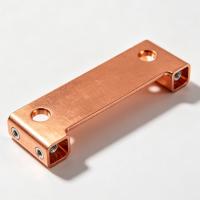 China CNC Machined C11000 ETP Copper Busbar Link with Ra 0.8 Surface Finish and Tin/Silver Plating for Energy Storage Systems for sale