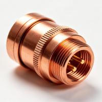 China CNC Machined C11000 ETP Copper Underwater Connector with 50 bar Pressure Rating and 0.02mm Pin Bore Precision for Subsea Applications for sale