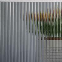 China 5mm Low Iron Fluted Glass Tile for sale