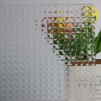 China 8mm Frosted Fluted Glass for Cabinet Doors Embossed Pattern 2100x2440mm for sale