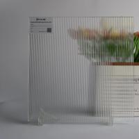 China 5mm Pattern Fluted Glass 2100x2800mm Opaque Ribbed Glass for Kitchen Cabinets for sale