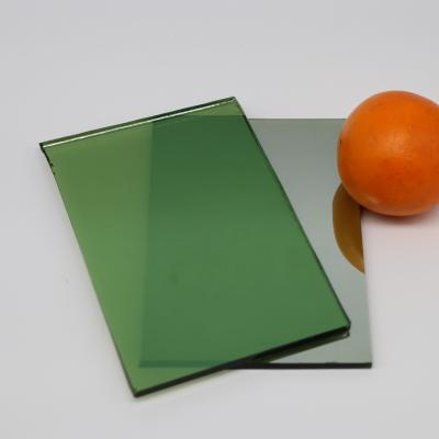 China BYT RG001 Reflective Glass 3-10mm Dark Green Low Light Transmittance 2250x3300mm for sale