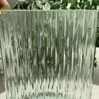 China BYT 3mm-19mm Fused Glass Dichroic Partition Custom Size Decorative Glass Panel for sale
