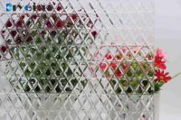 China 6mm 4mm Custom Engraving Glass For Interior Decoration  Square Round Oval for sale
