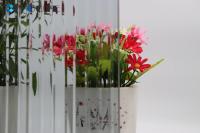 China 6mm 4mm Custom Engraving Glass For Interior Decoration  Square Round Oval for sale