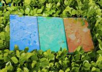 China Patterned Dichroic Glass Sheets 2-12mm Rainbow Stained Glass for Decoration for sale