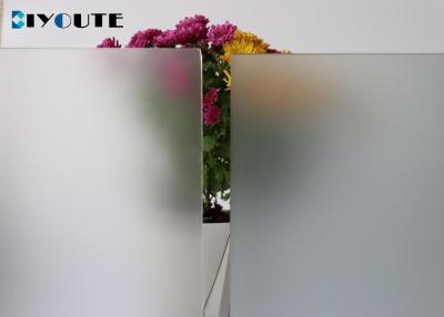 China Acid Etched Satin Glass 2800x9000mm Non Finger Print Sand Grain for sale