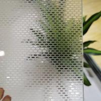 China Acid Etched Satin Glass 3-19mm Non Fingerprint Decorative Glass for Interior Exterior for sale