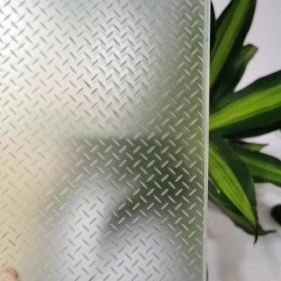 China Acid Etched Satin Glass 3-19mm Non Fingerprint Decorative Glass for Interior Exterior for sale