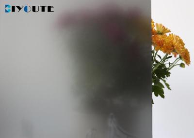 China Acid Etched Satin Glass 3-19mm Thickness Sand Grain Uniform Very Thin Translucent for sale