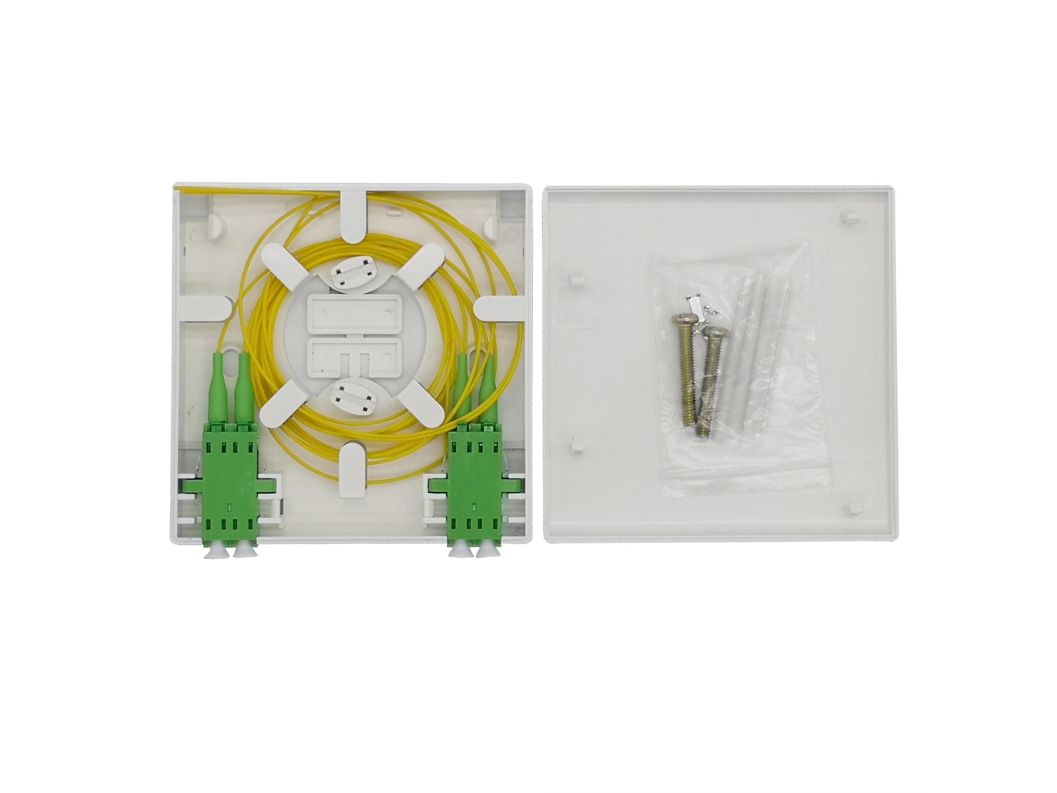 2ports fiber socket box