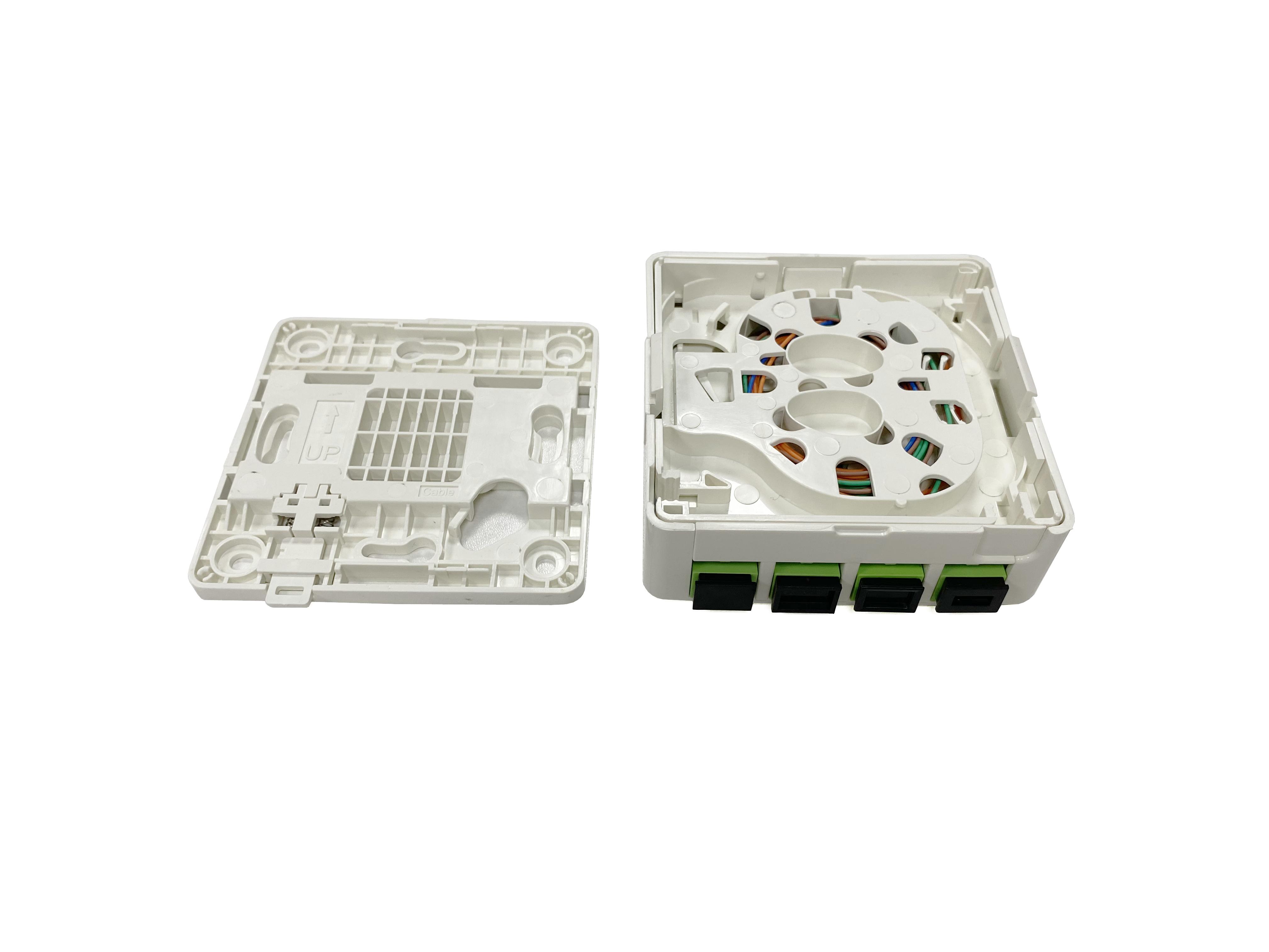 4 ports fiber optic terminal box