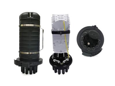 China PP Heat Shrink Dome Fiber Optic Splice Enclosure 9 Ports 96 Cores Arial Pole Wall Mount for sale