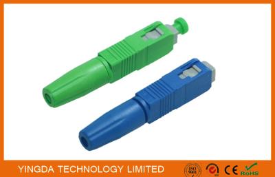 China Green / Blue SC UPC APC Field Installable Connector FTTH Use for sale