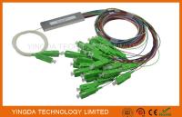 China 2x32 Micro Fiber Optic PLC Splitter 900um SC / APC Connector LSZH G657A 1M for sale