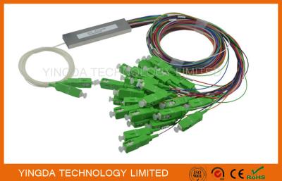 China 2x32 Micro Fiber Optic PLC Splitter 900um SC / APC Connector LSZH G657A 1M for sale