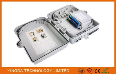 China 24 Cores Fiber Optic Splice Box Plastic Fiber To Home Splitter Distribution Box for sale