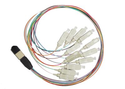 China MPO APC Male To FC APC Fan Out Cable Single Mode 12 Fiber For High Denstity Application for sale