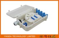 China Wall Mount ABS Plastic White FTTH Fiber Optic Termination Box 8 Ports SC Splice Box for sale